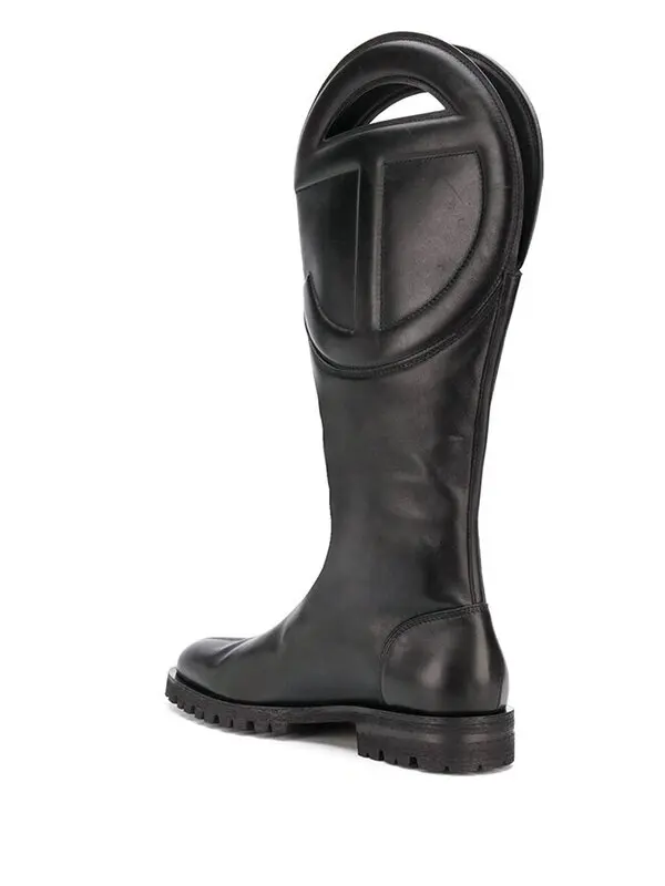 TELFAR Logo-embossed Leather Boots