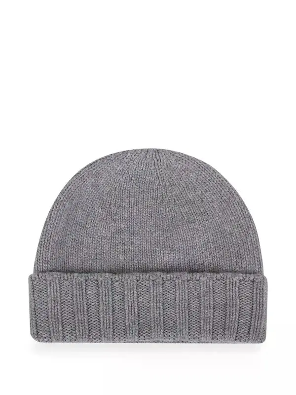 DRUMOHR Cashmere Beanie Hat - Grey