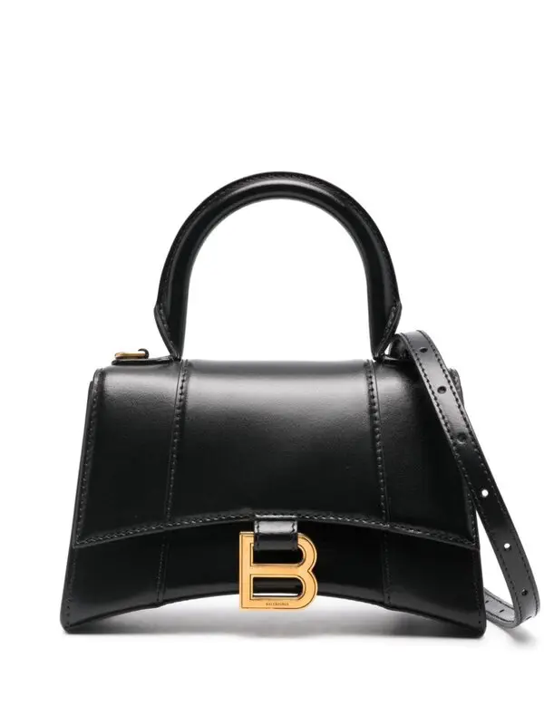 Balenciaga Hourglass Xs Top-handle Bag - Black