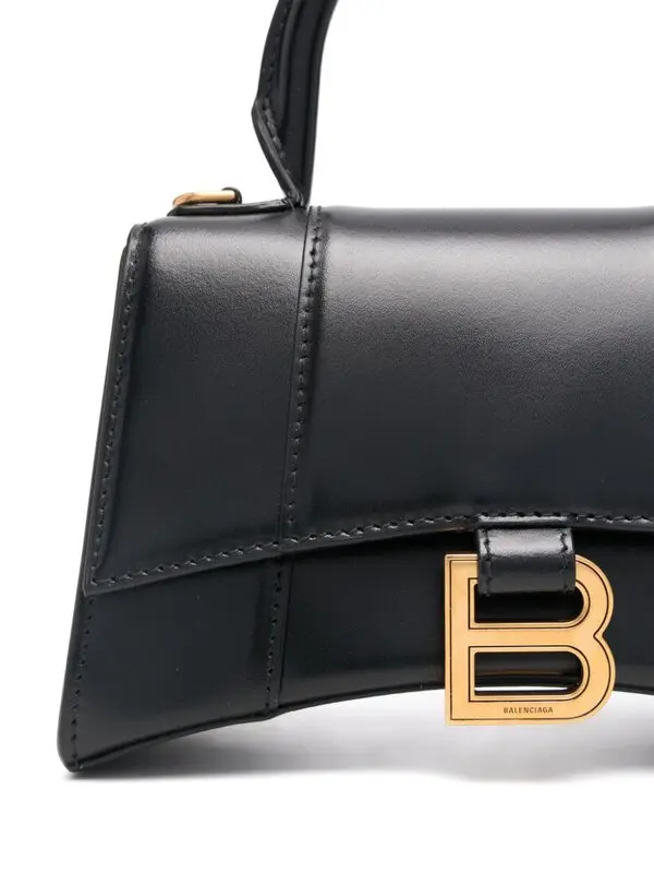 Balenciaga Hourglass Xs Top-handle Bag - Black