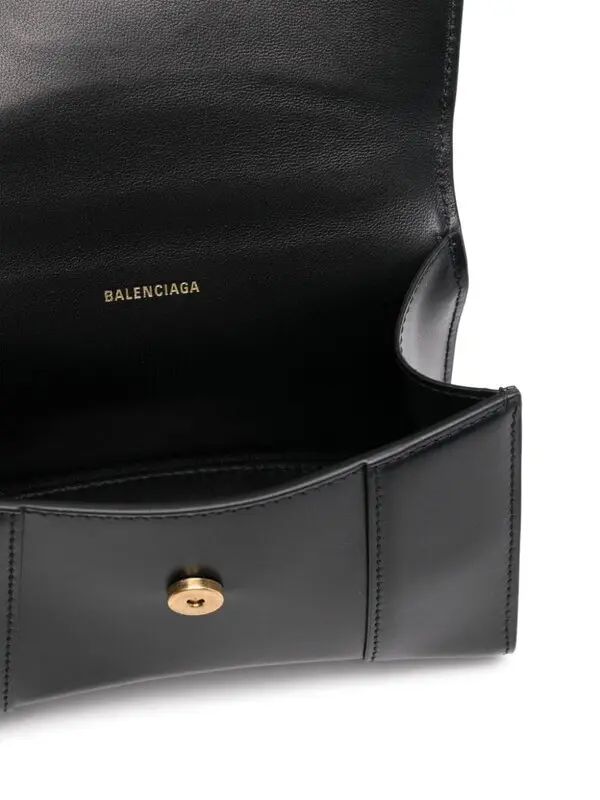 Balenciaga Hourglass Xs Top-handle Bag - Black