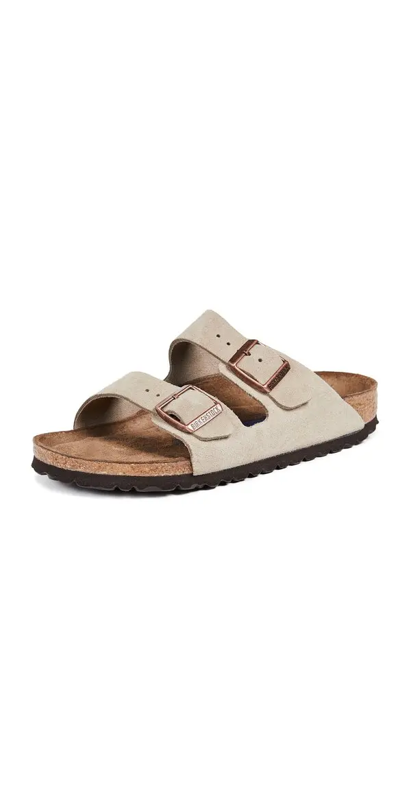 BIRKENSTOCK Arizona Soft Footbed Sandals - Taupe