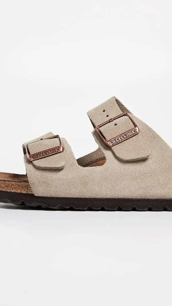 BIRKENSTOCK Arizona Soft Footbed Sandals - Taupe