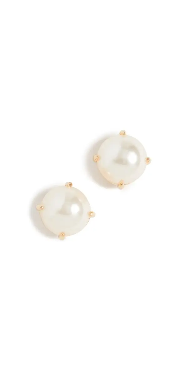 Lele Sadoughi Imitation Pearl Stud Earrings - Ivory Pearl