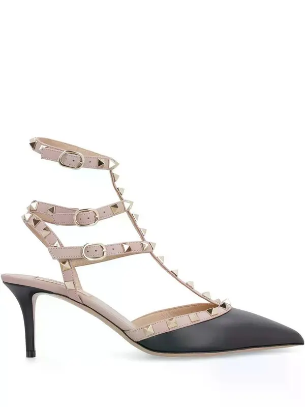 Valentino Garavani Rockstud 65mm Cage Pumps - Neutrals