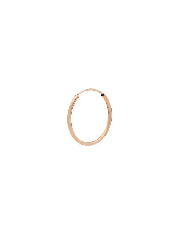 Jacquie Aiche 14kt Rose Gold Single Hoop Earring - Pink