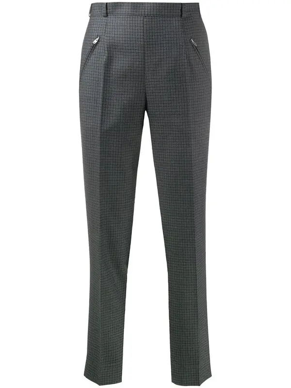 MAISON MARGIELA Checkered Tapered Trousers