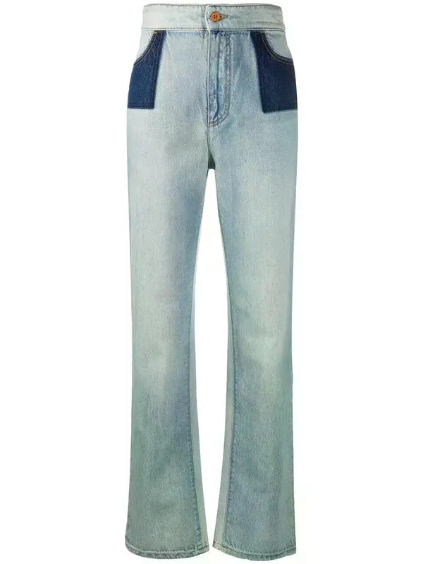 Philosophy Di Lorenzo Serafini Two-tone Flared Jeans
