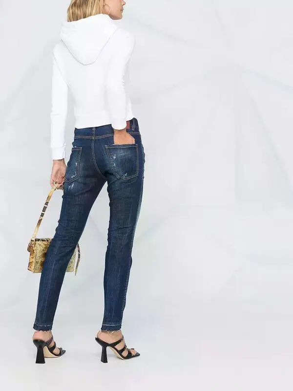 Dsquared2 Love Is Forever Cropped Hoodie