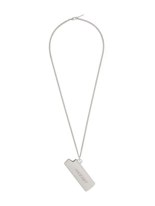 AMBUSH Lighter Pendant Necklace - Silver