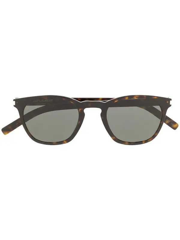 Saint Laurent Square Frame Sunglasses - Black