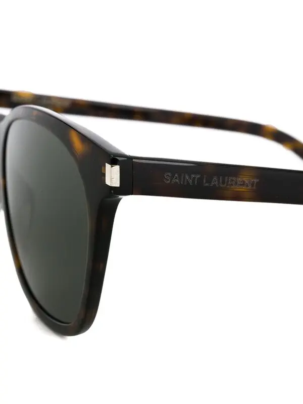 Saint Laurent Square Frame Sunglasses - Black