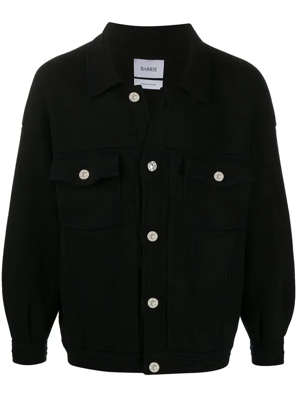 BARRIE Oversized Denim Jacket - Black