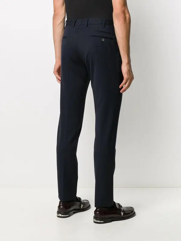 PT TORINO Tapered Tailored Trousers - Blue