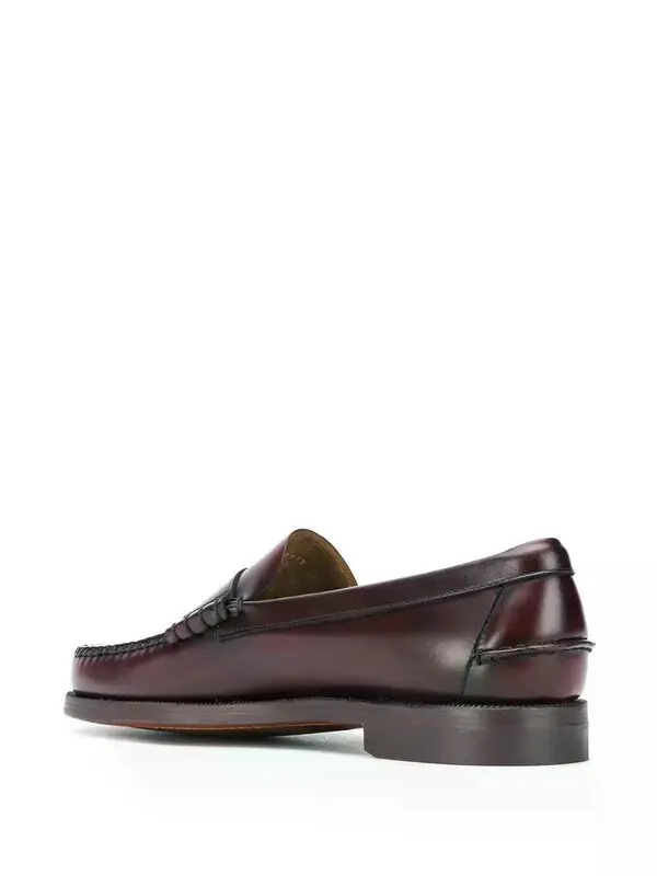 SEBAGO Polished Leather Loafers - Brown