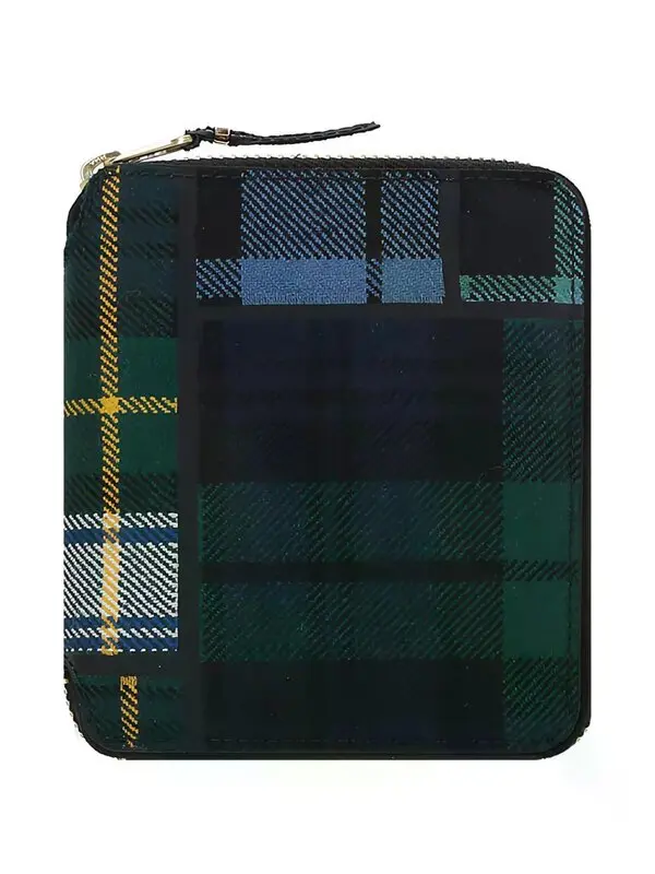Comme Des Garçons Tartan Wallet - Green