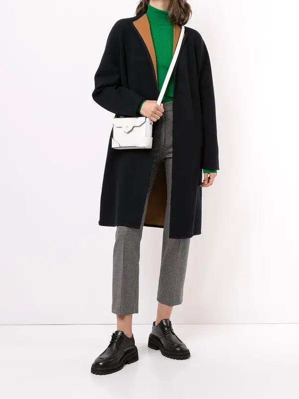 Paule Ka Belted Virgin Wool-blend Coat