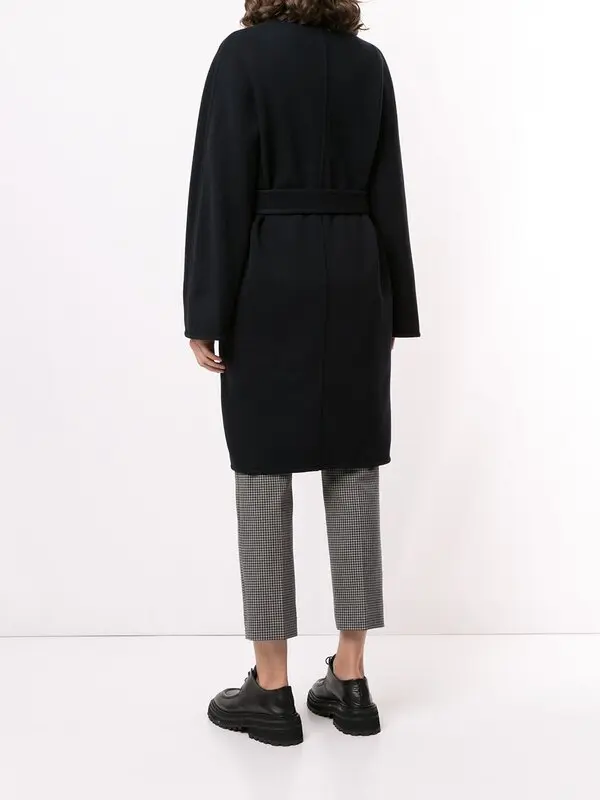 Paule Ka Belted Virgin Wool-blend Coat