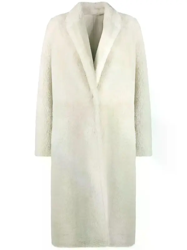 YVES SALOMON Fitted Single-breasted Coat