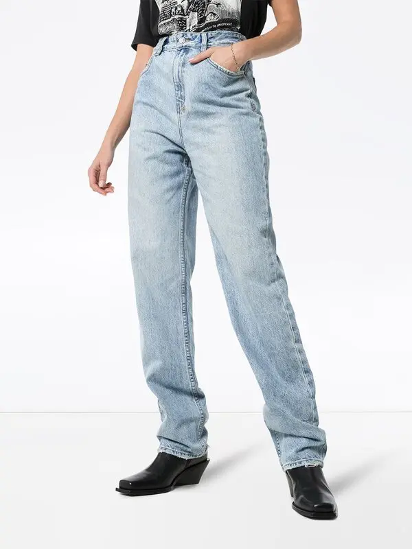 Ksubi Playback High-waisted Straight Leg Jeans