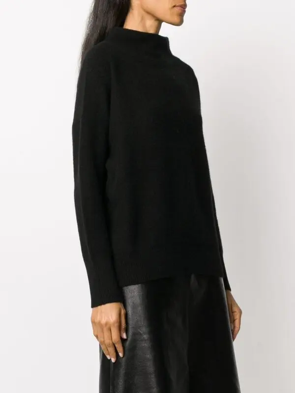 Vince Dropped Shoulder Jumper - Black