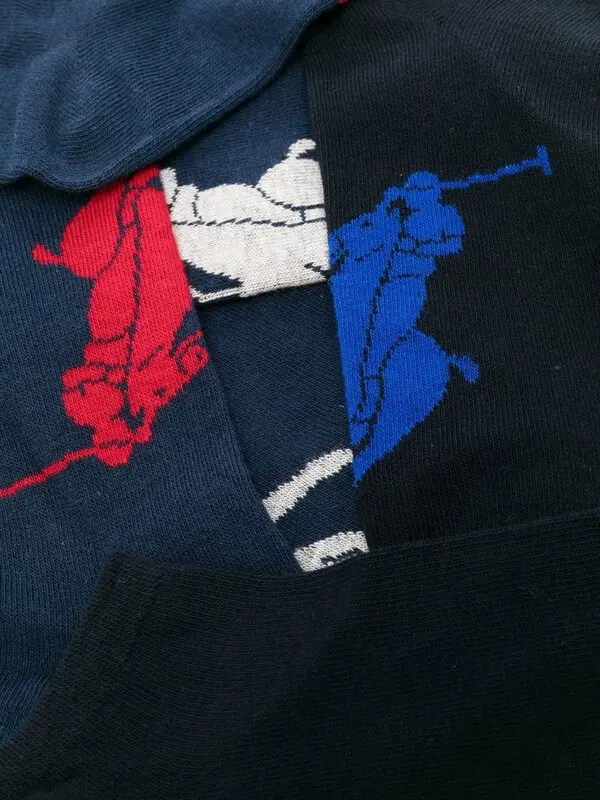 Polo Ralph Lauren Pony-motif Ankle Socks - Blue