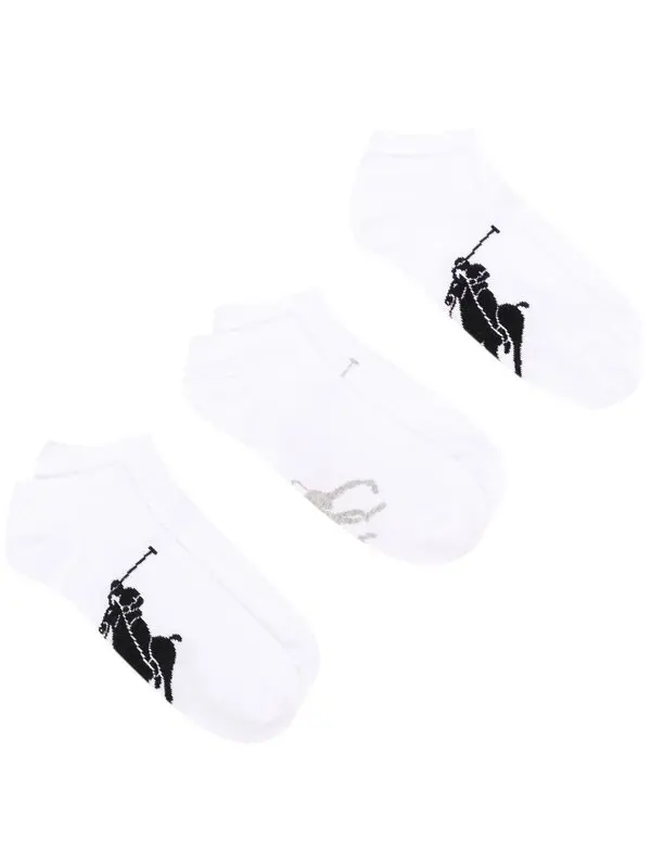Polo Ralph Lauren Pony Motif Ankle Socks - White