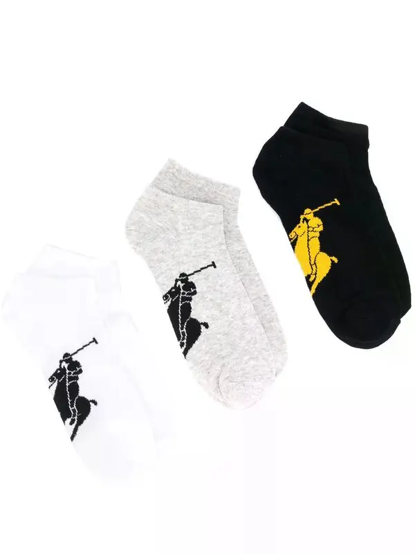 Polo Ralph Lauren Pony Motif Ankle Socks - White