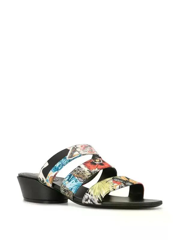 FERRAGAMO Floral Print Sandals