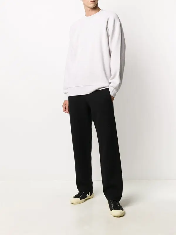 BARRIE Ideal Rib-trimmed Jumper - White