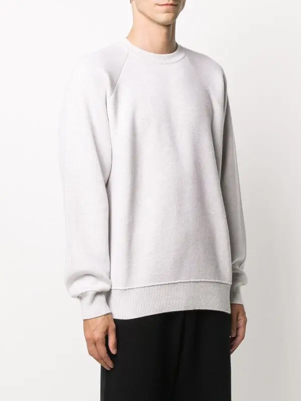 BARRIE Ideal Rib-trimmed Jumper - White