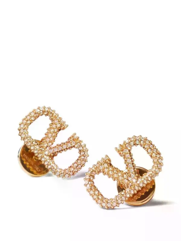 Valentino Garavani Vlogo Signature Stud Earrings - Gold