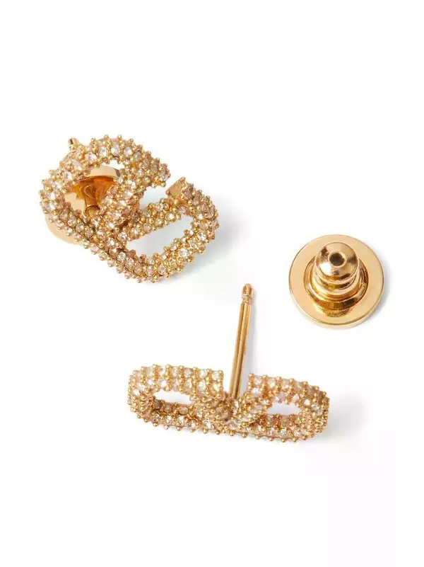 Valentino Garavani Vlogo Signature Stud Earrings - Gold