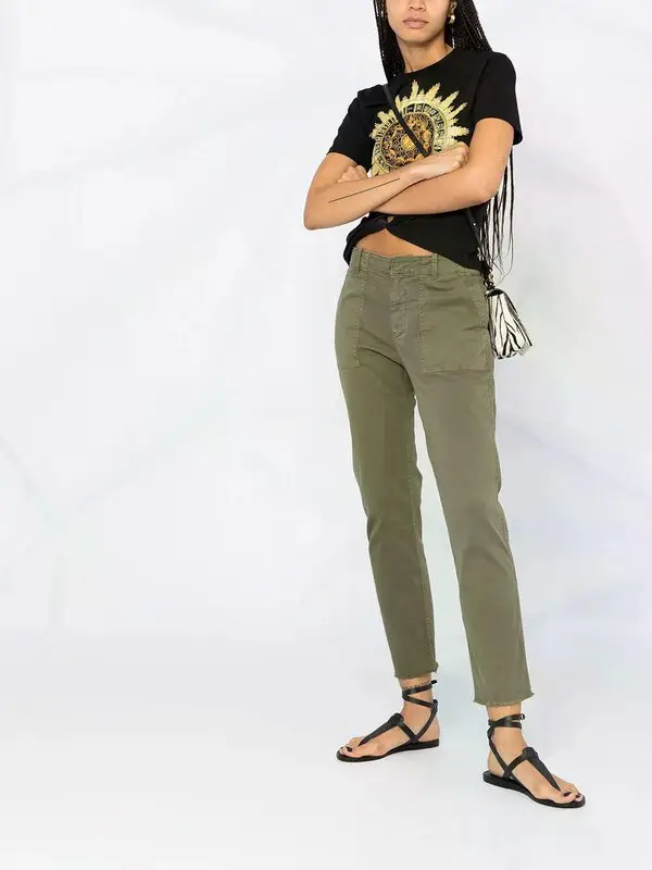 NILI LOTAN Jenna Twill Slim-fit Trousers