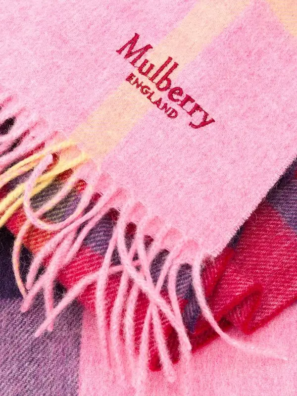 Mulberry Small Check Scarf