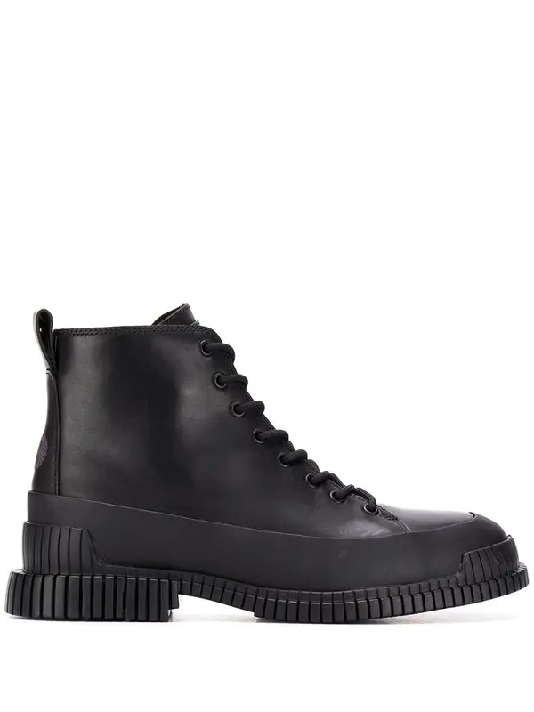 Camper Pix Lace-up Boots - Black