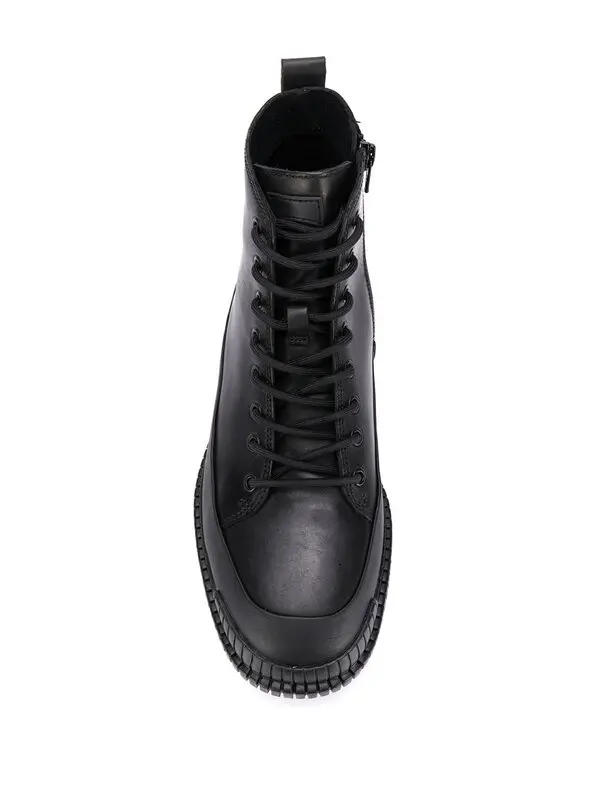 Camper Pix Lace-up Boots - Black