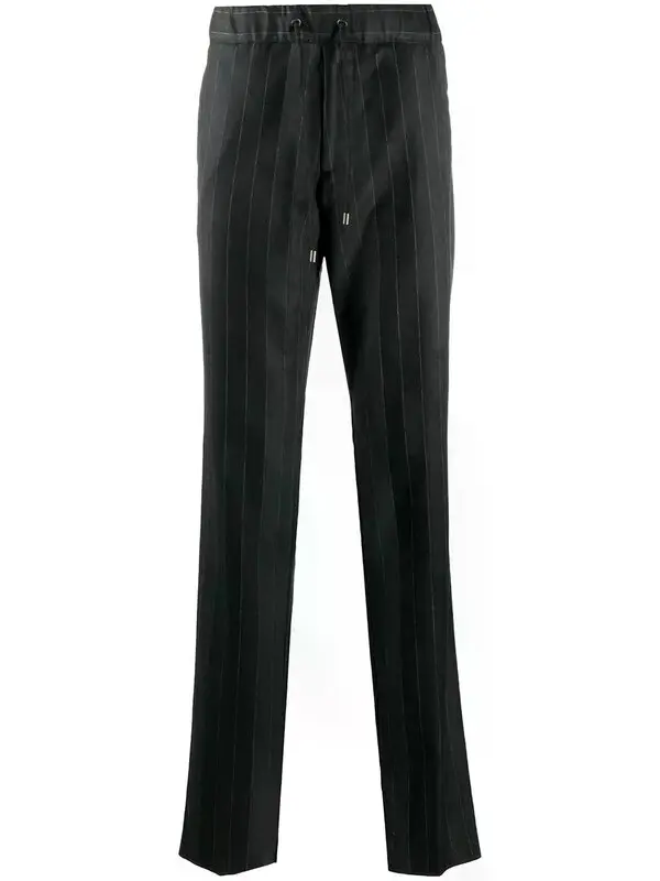 Etro Striped Drawstring-waist Trousers