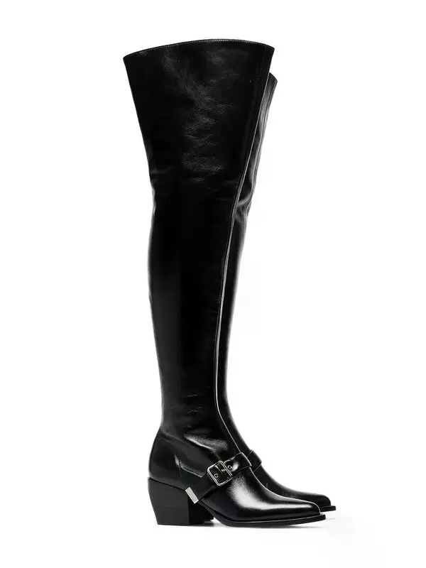 Chloé Over The Knee 80 Leather Boots