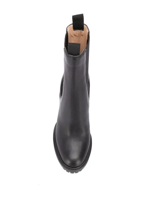 GIANVITO ROSSI Chester 70mm Block Heel Ankle Boots - Black