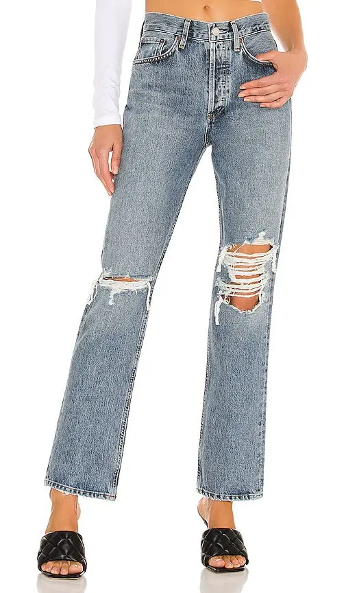 AGOLDE Lana Straight Jeans - Backdrop
