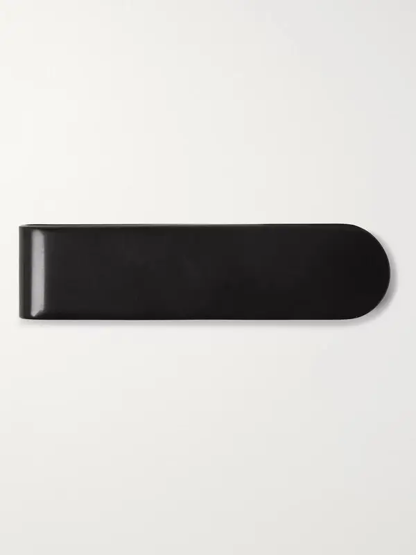 Saint Laurent - SAINT LAURENT - Logo-Engraved Gunmetal-Tone Money Clip - Men - Black