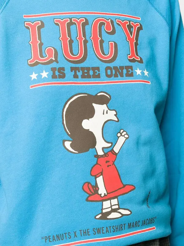 Marc Jacobs X Peanuts Ucy Sweatshirt In Blue - 40% Off | Editorialist