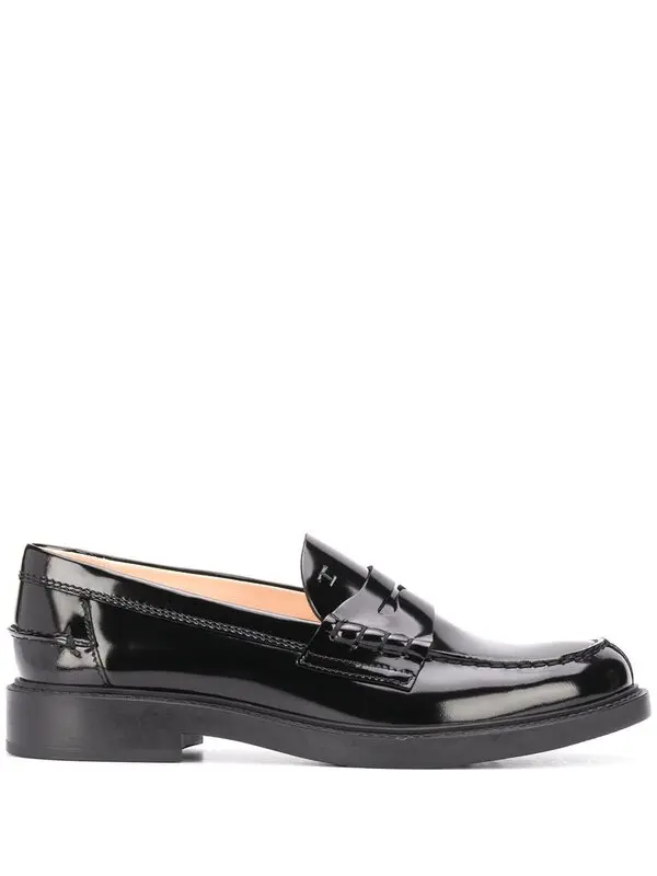TOD'S Patent Penny Loafers