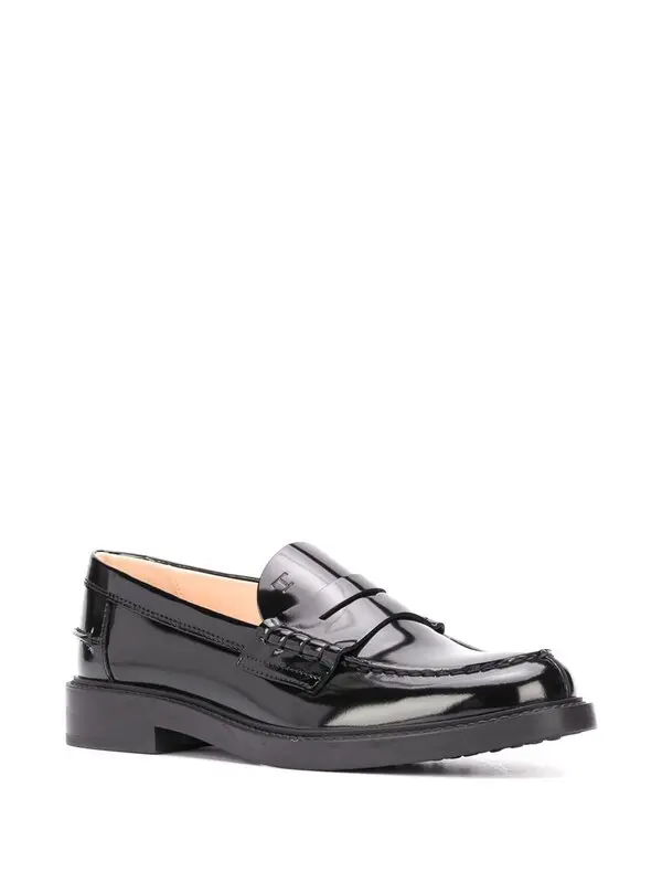 TOD'S Patent Penny Loafers