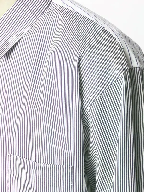 Comme Des Garçons Contrast Striped Pocket Shirt