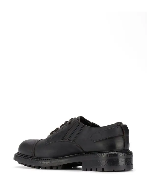 Dolce & Gabbana Leather Buckle Derby Shoes