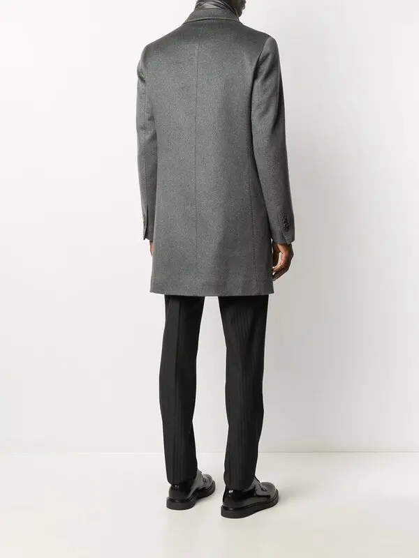 Herno Single-breasted Layered Coat
