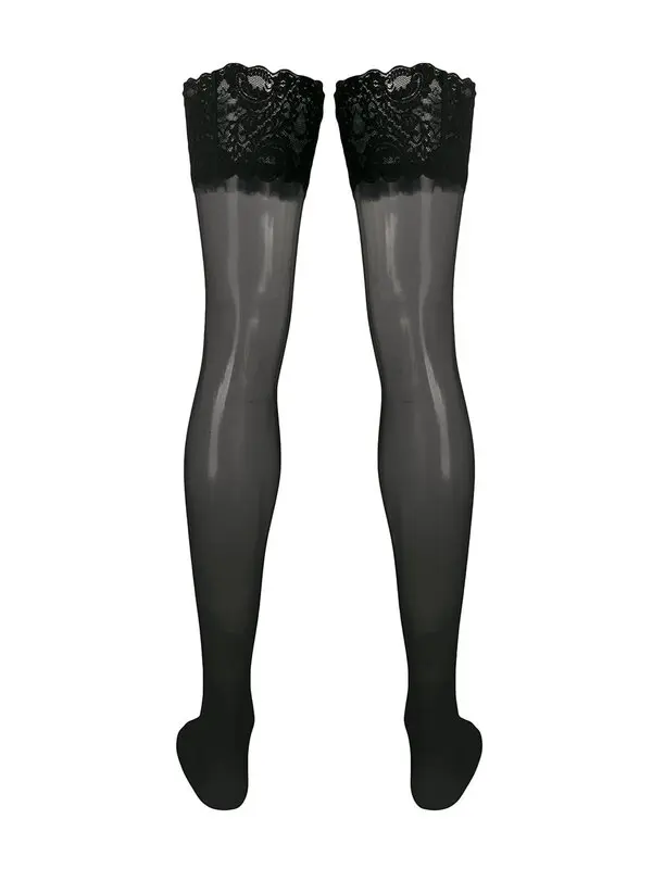 Wolford Satin 20 Stay-ups - Black