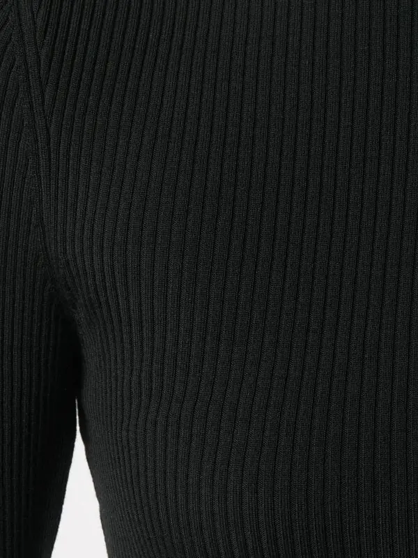 Wolford Roll-neck Ribbed Jumper - Black